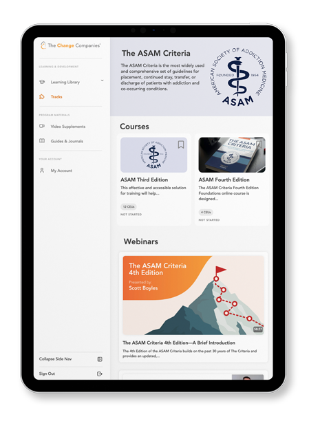 Introducing The ASAM Criteria Track: A learning resource for ...